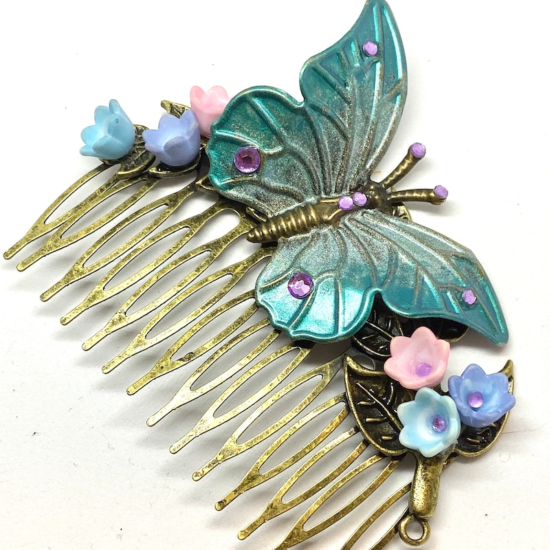 Butterfly Hair Comb - Etsy