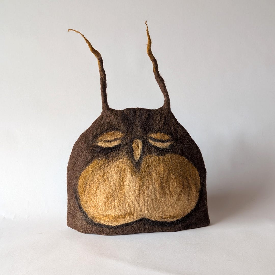 Handmade Felt Owl Tea Cozy – Wool Teapot Warmer – Cute Kitchen Gift for ...