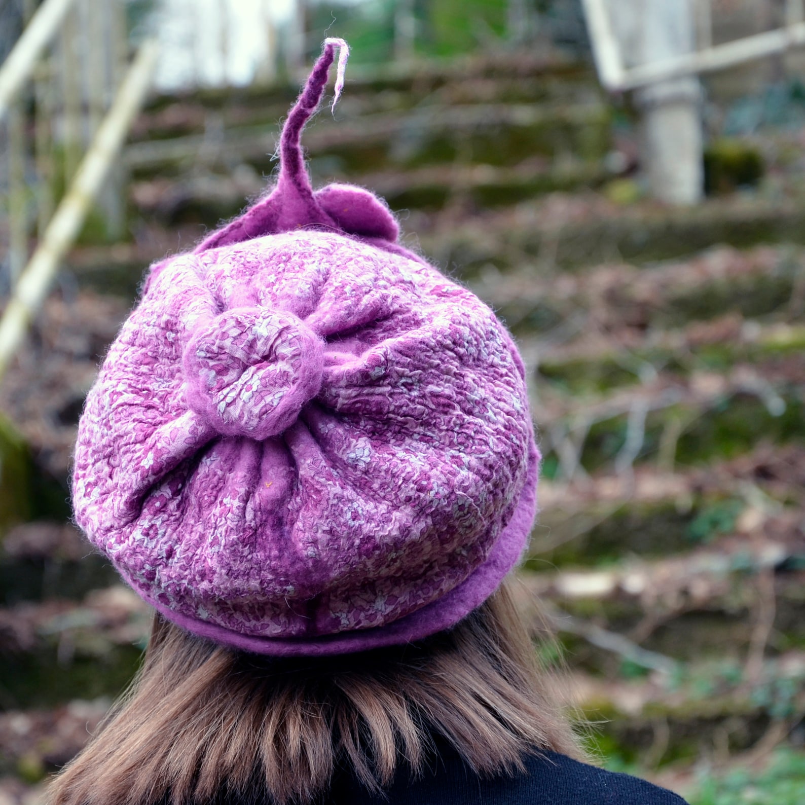Handmade Pink Felt Hat Womens Wool Floppy Hat in Pink Merino | Etsy