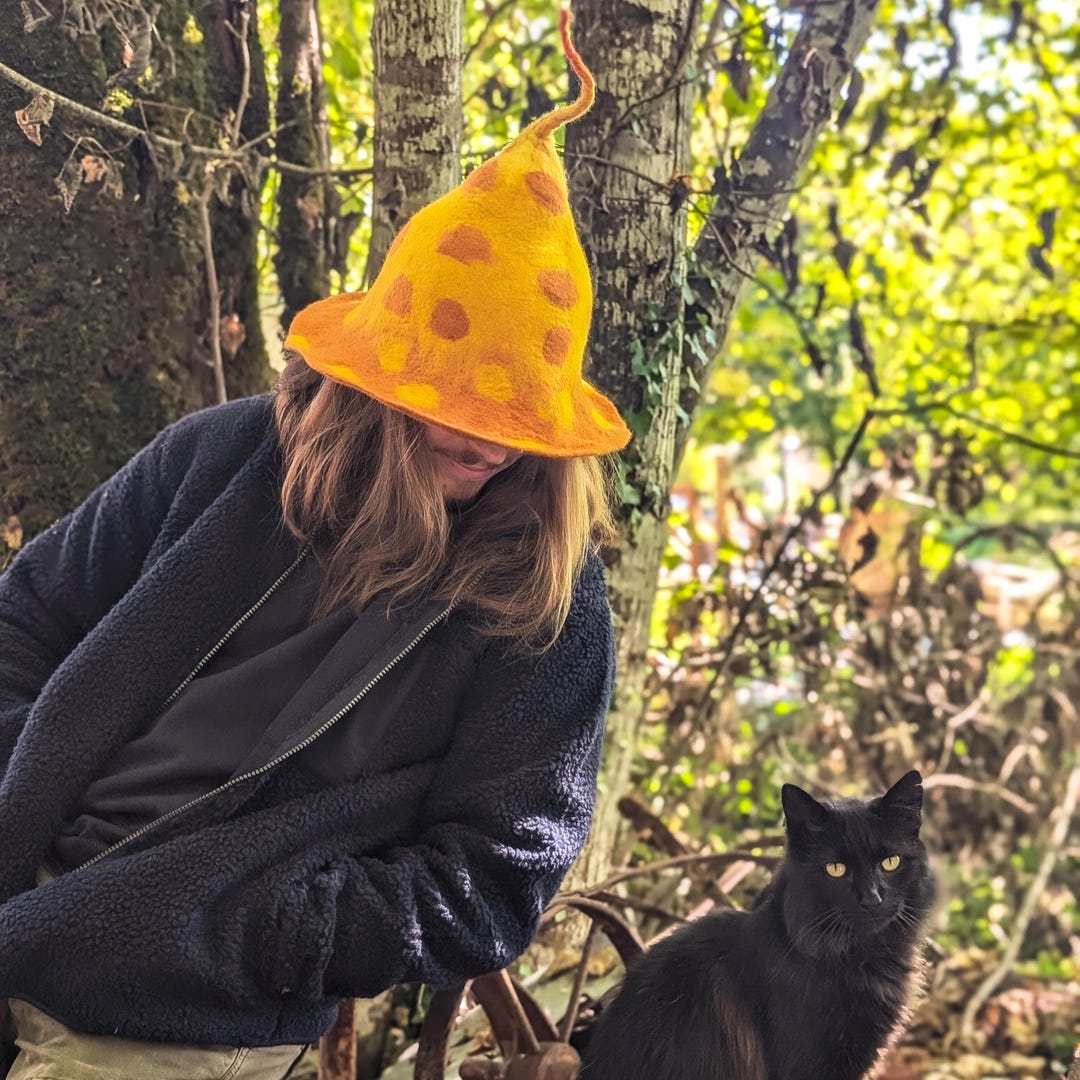Yellow Polka Dot Wool Felt Sauna Hat, Unisex Steam Room Cap - Etsy