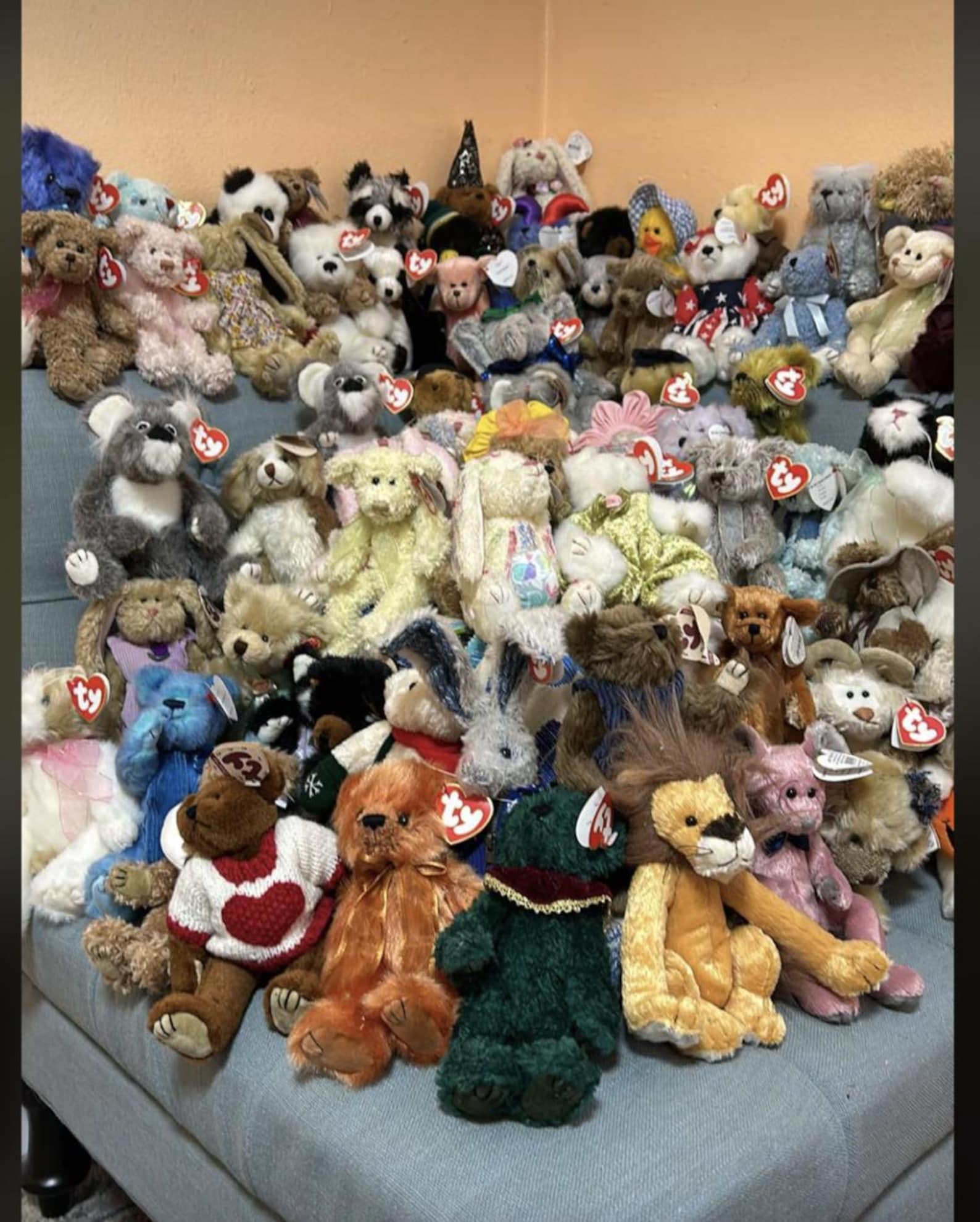 TY Attic Treasures Beanie Babies 1993 to 2002 Huge Collectors Lot of 74 ...