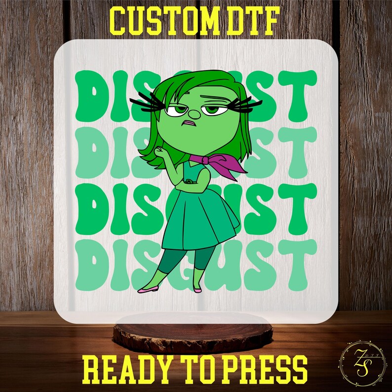 Disney Disgust Inside Out DTF Transfer, Its Okay to Feel All the Feels ...