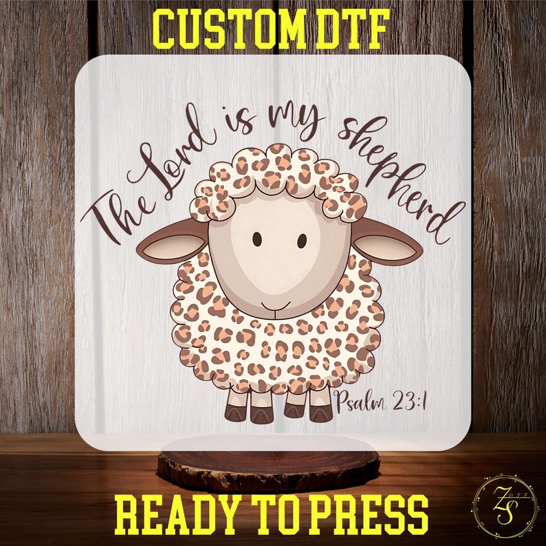 The Lord is My Shepherd DTF Transfer, Retro Easter Jesus Ready to Press ...