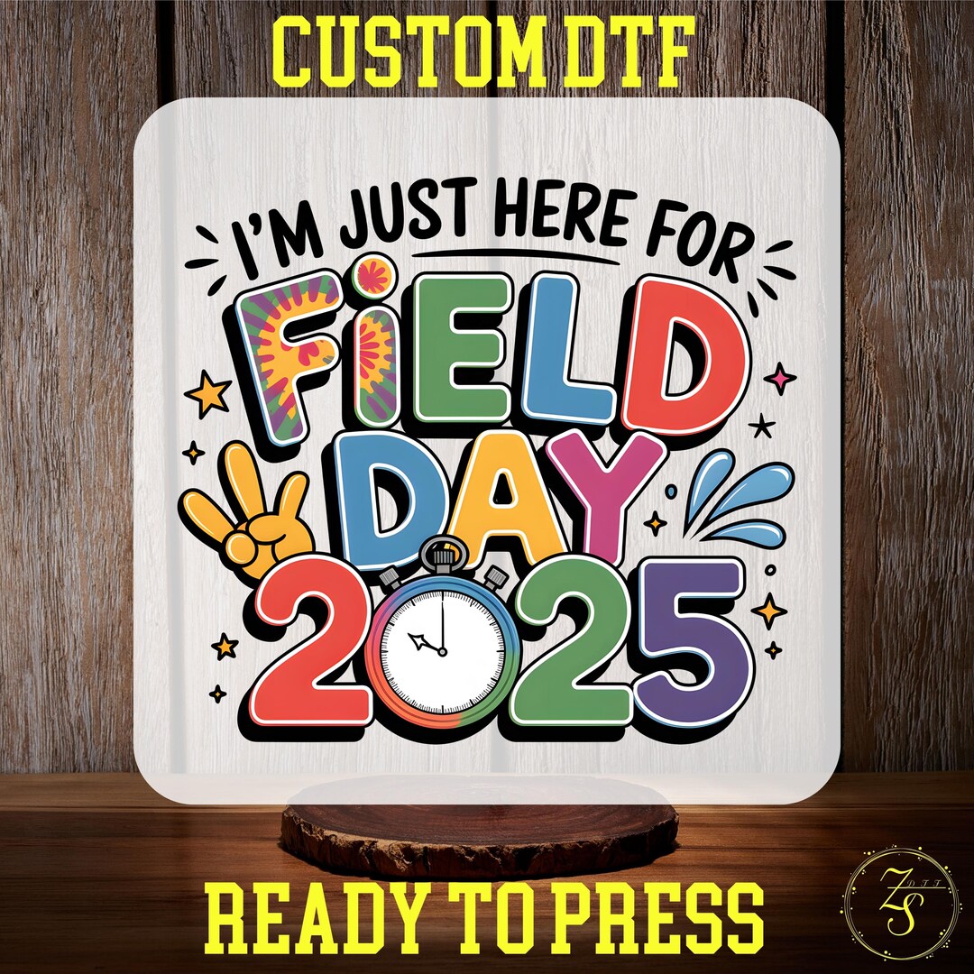 Retro Field Day 2025 Ready to Press, Field Day Teacher DTF Transfer ...