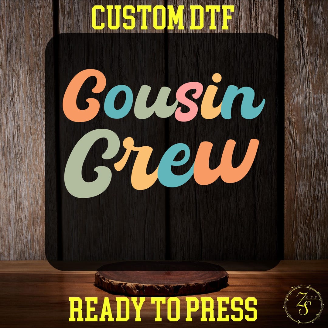 Cousin Crew DTF Transfer, Matching Cousin Gift DTF Prints, Cruise Squad ...