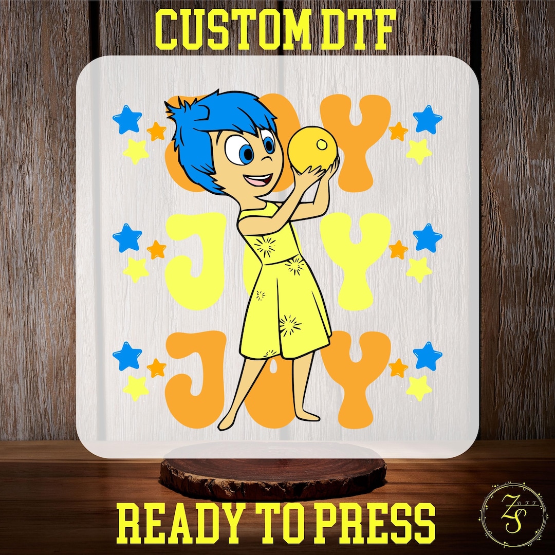 Disney Joy Inside Out DTF Transfer, It's Okay to Feel All the Feels ...