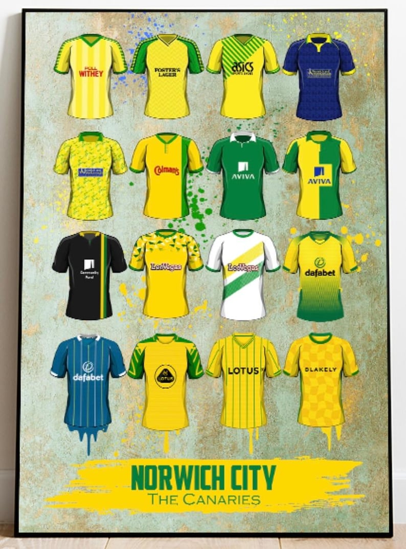 Norwich City Football Club Frame - Etsy