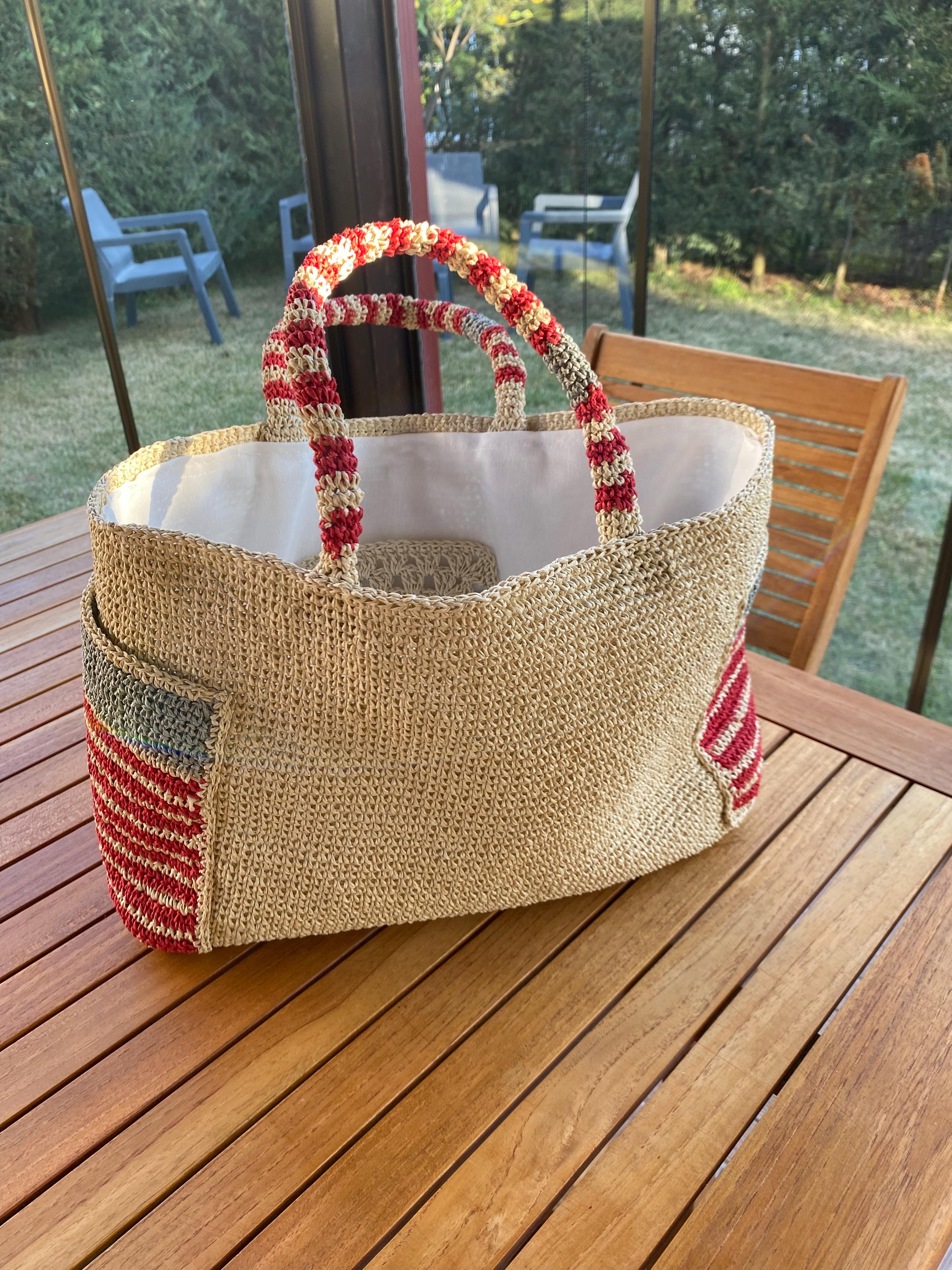 Handwoven Large Straw Tote Bag | Boho Beach Bag - Etsy