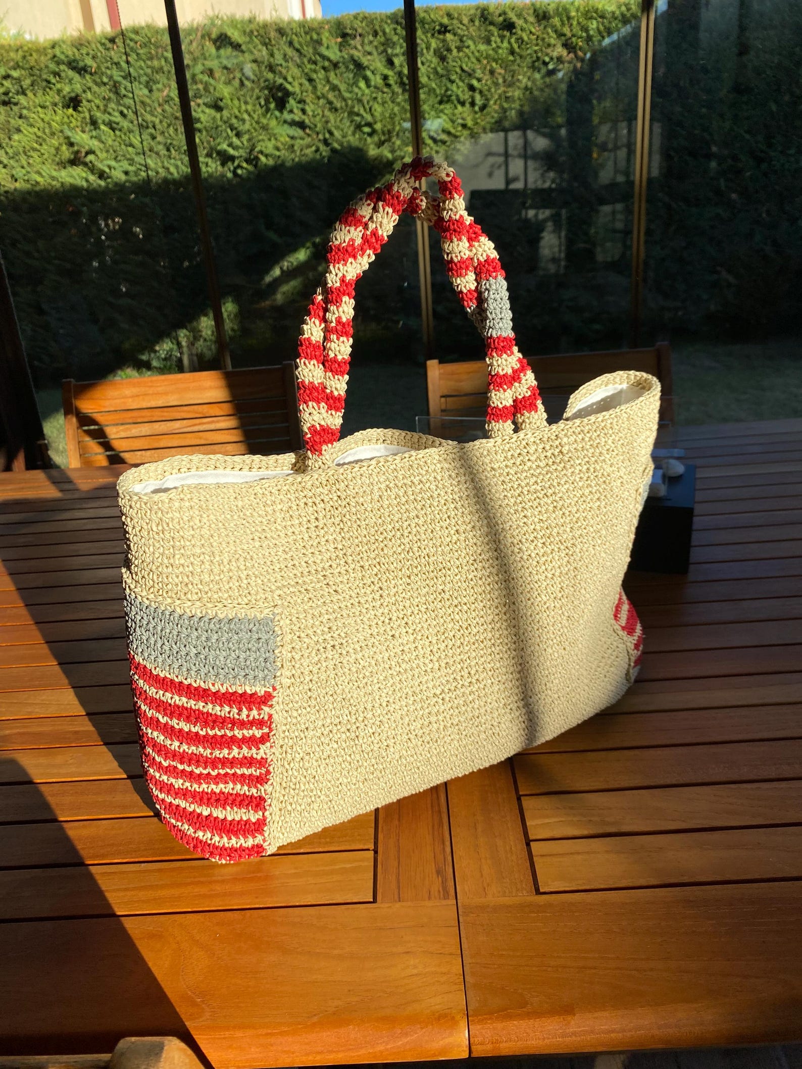 Handwoven Large Straw Tote Bag | Boho Beach Bag - Etsy