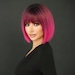 Rose Red Wig, Short Wig, Short Bob Wig, Red Wig, Wig With Bangs ...