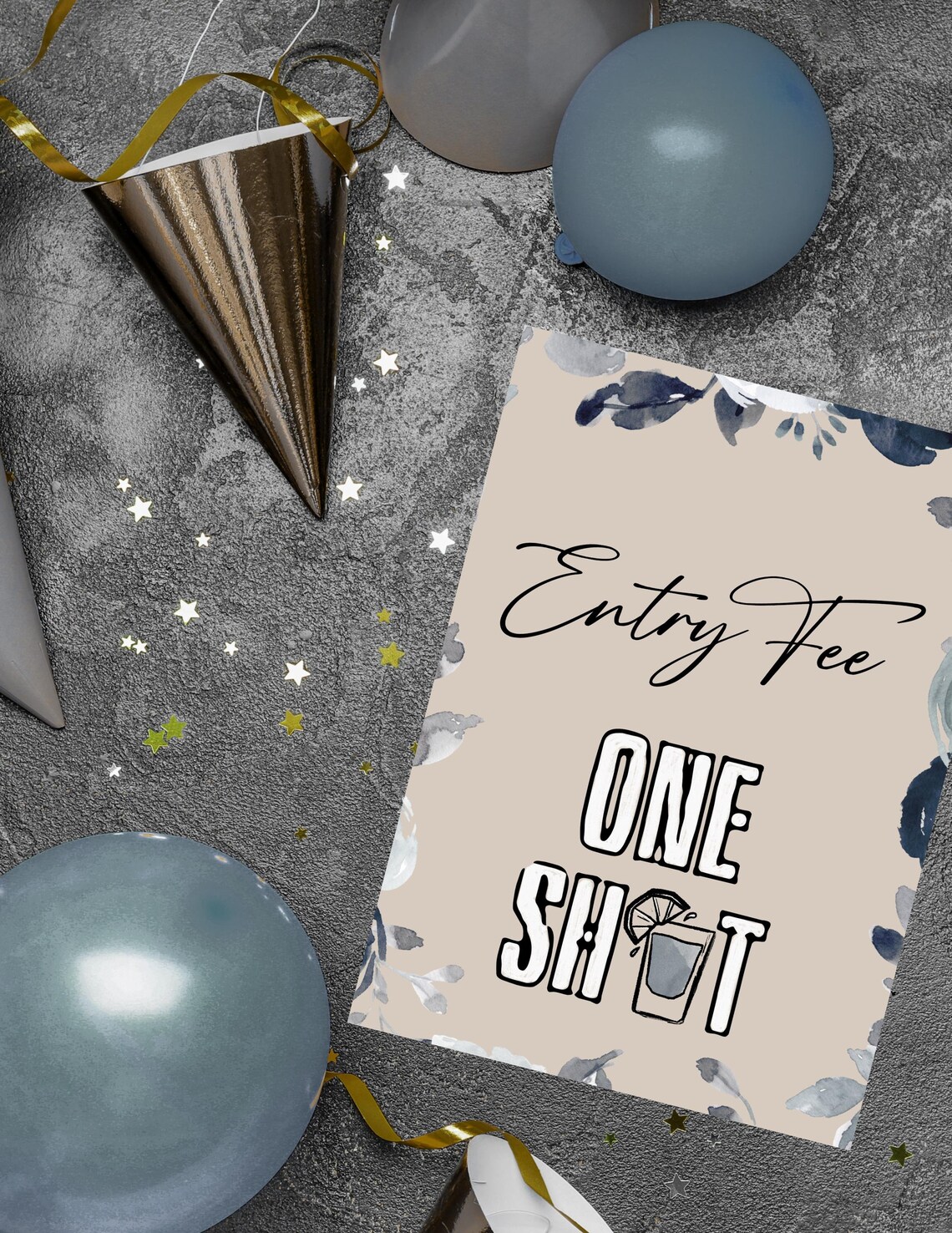 Entry Fee Sign, Entry Fee One Shot, Bachelorette Part Sign ...