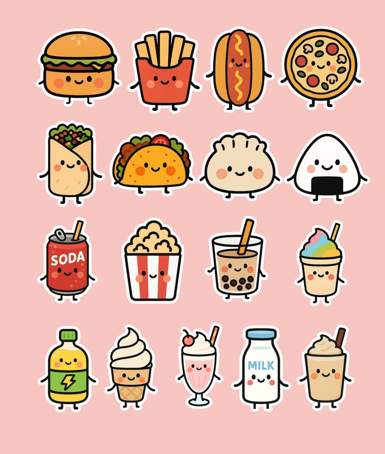 Cute Kawaii Chili Sticker | Spicy Pepper Vinyl Decal | Cute Food ...