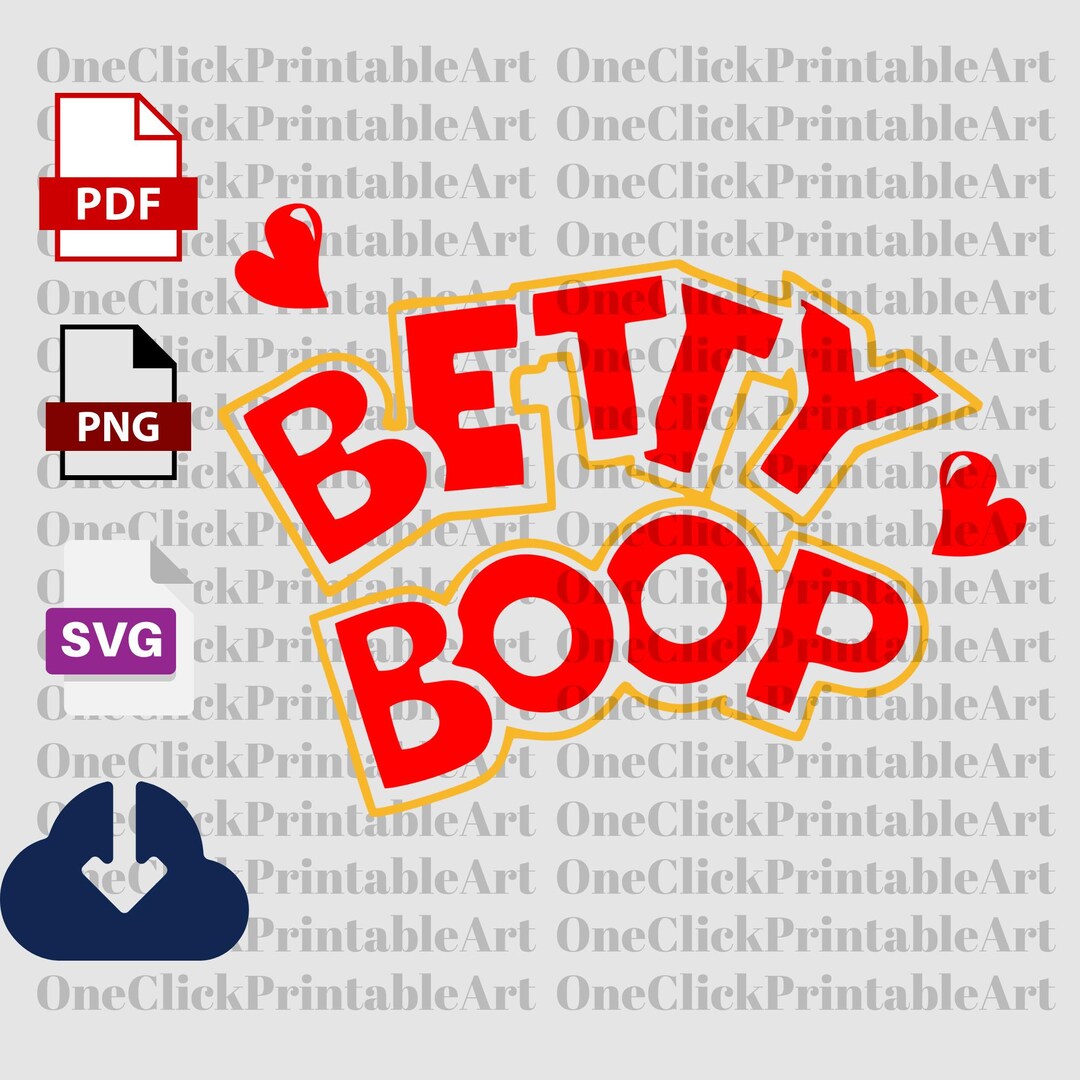 Betty Boop Svg, Betty Boop Head, Cute Boop Svg, Betty Boop Clipart, Cut ...