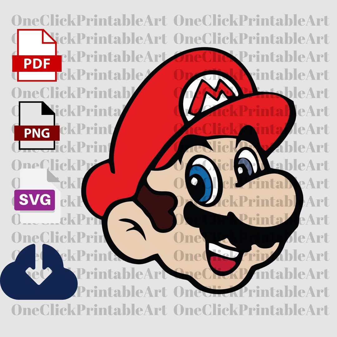 Super Mario Bros Vector Pack, Mario Cut Files, Mario Clipart, Super ...