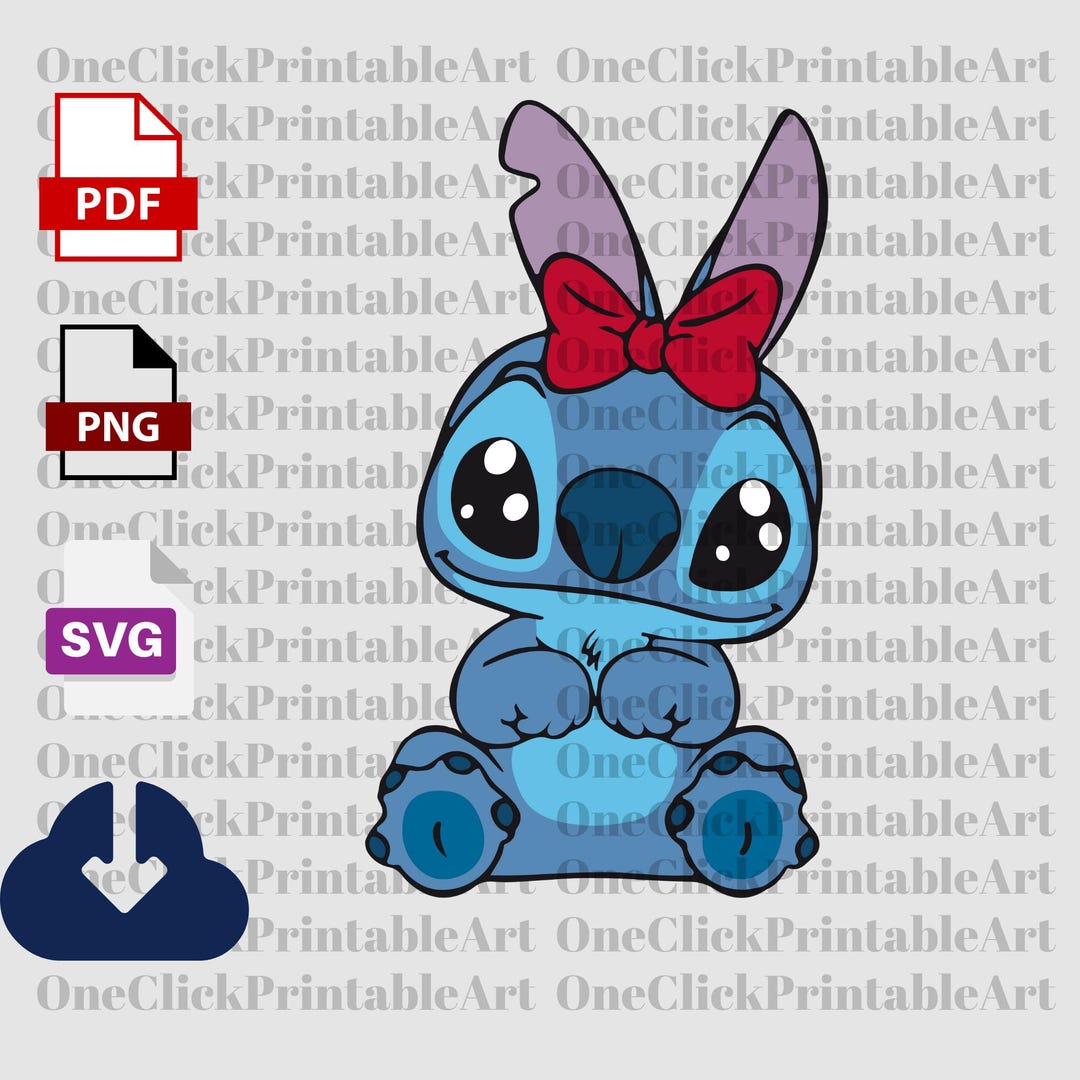 Stitch Smile SVG for Cricut, Lilo and Stitch Print, Layered Stitch ...