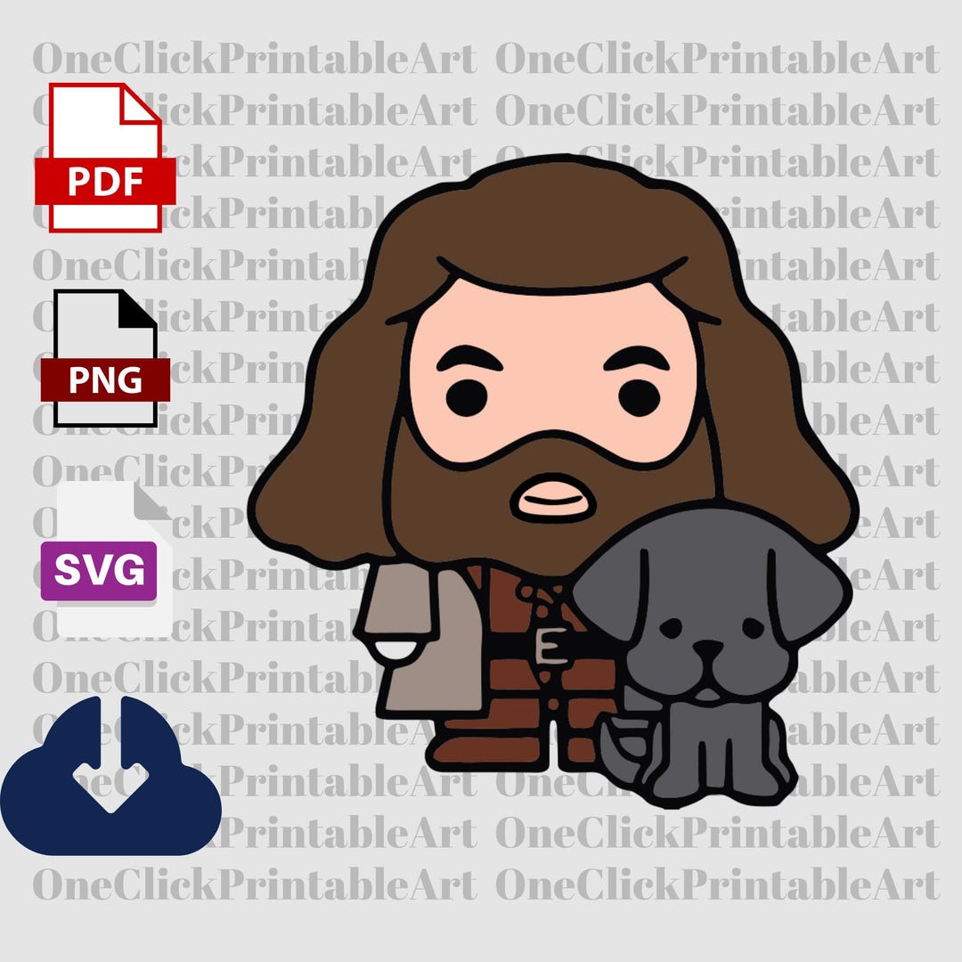 Chibi Wizard Svg Cliparts, Magic Wizard Svg, Cute Potter PNG Wizard ...