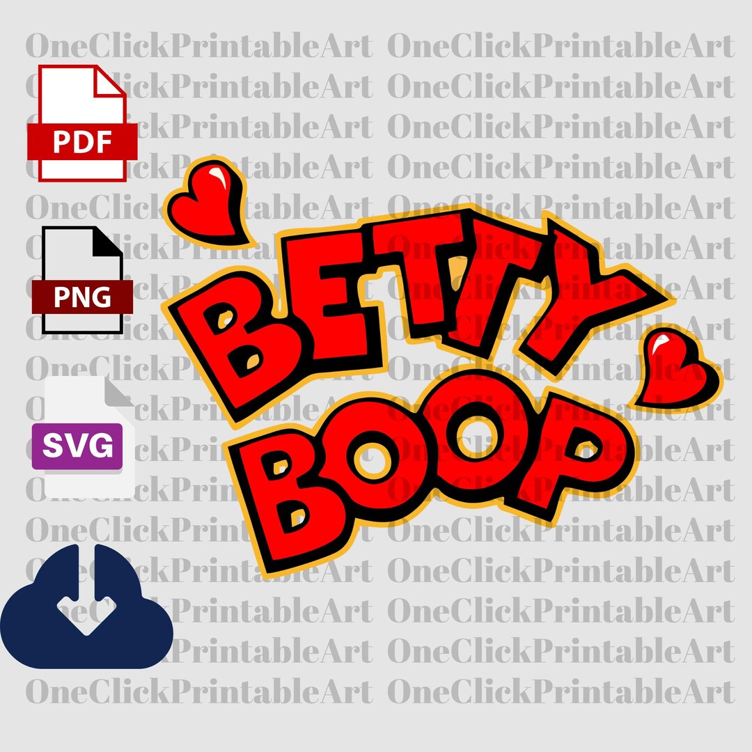 Betty Boop Svg, Betty Boop Head, Cute Boop Svg, Betty Boop Clipart, Cut ...