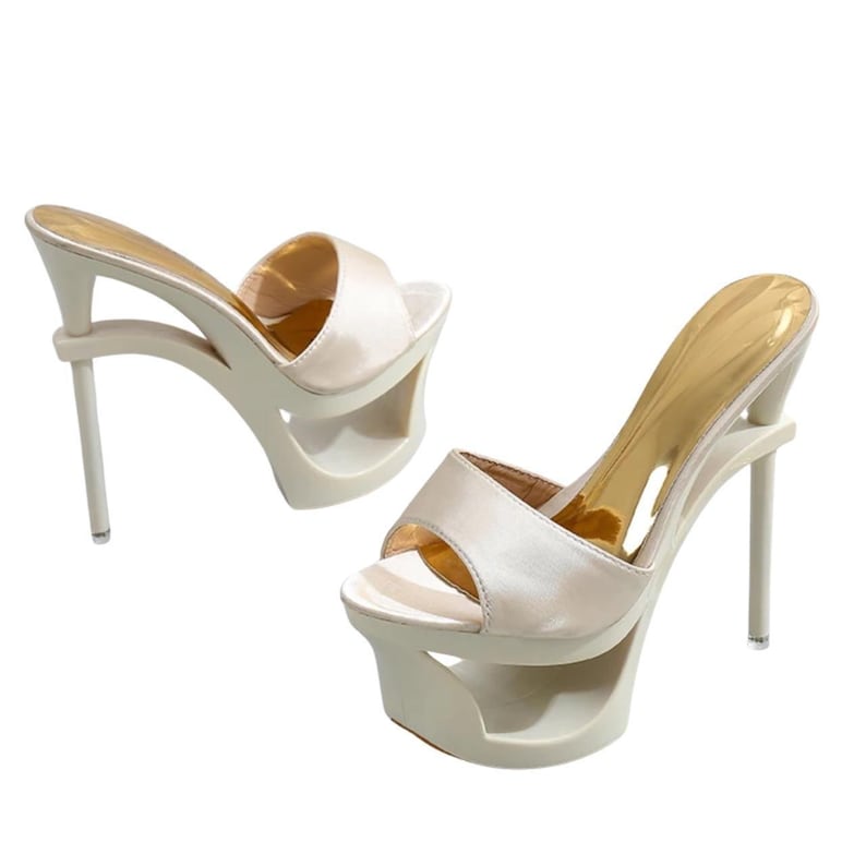STYT Sky High Platform Heel, Cut Out Platform Heel, Designer Avant ...