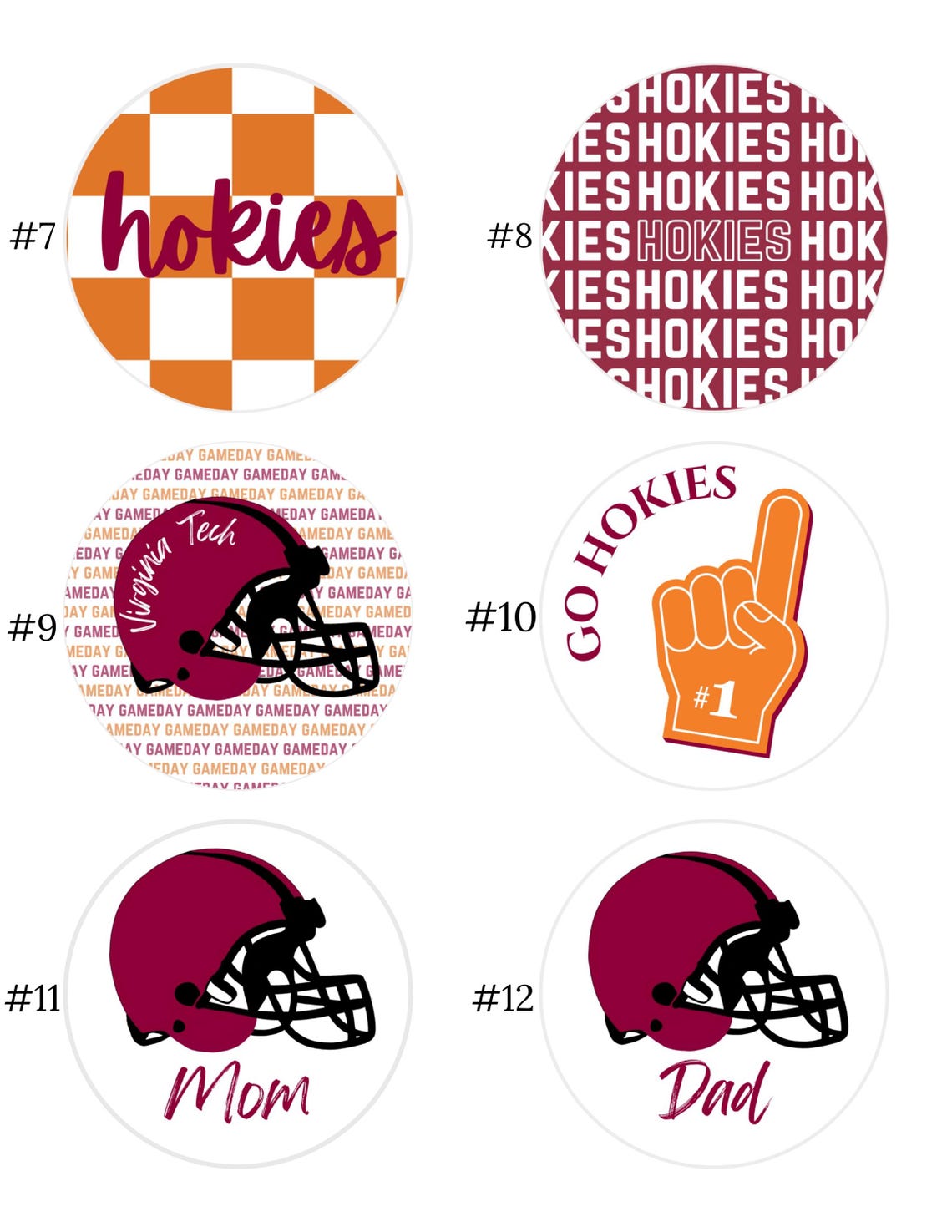 Virginia Tech Gameday Button - Etsy
