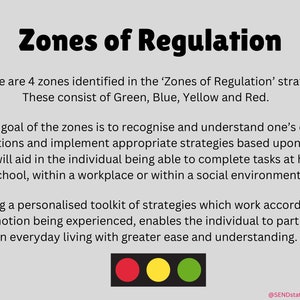 Introduction to Zones of Regulation; an Emotional Regulation Strategy ...