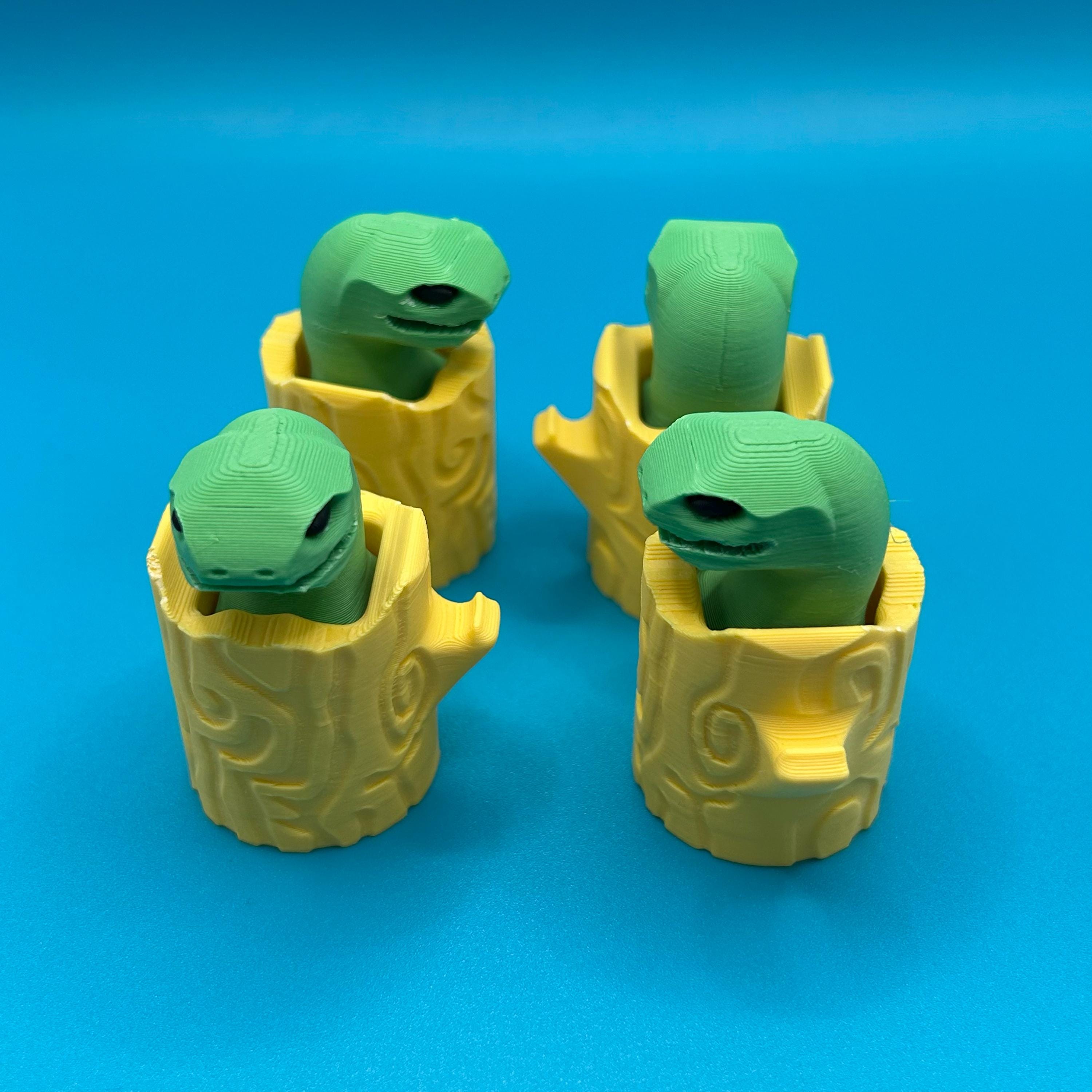 3d-printed Snake Fidget With Gateron Switch - Tactile Stress Relief Toy ...