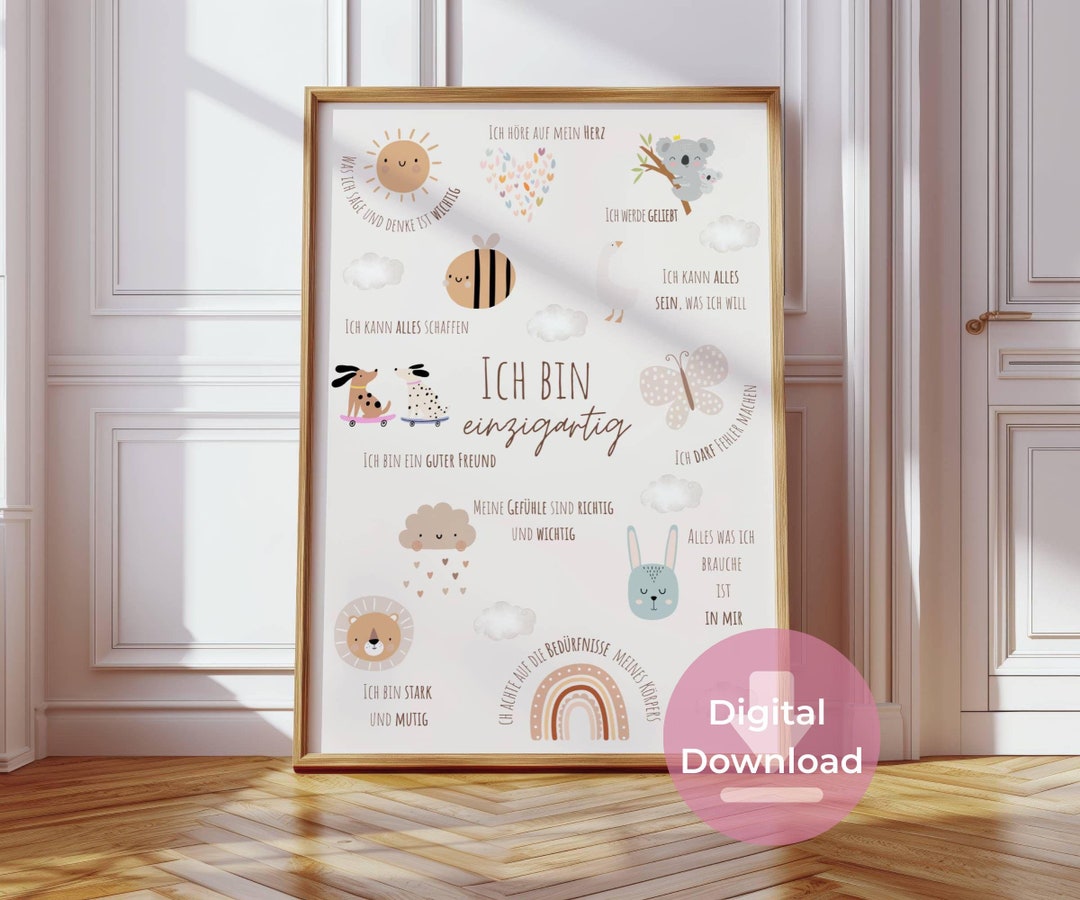 Affirmation Poster A4 A3 PDF, Affirmations for Children to Print Out ...