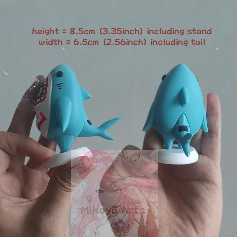 Bangboo Figurine Sharkboo Figurine Zenless Zone Zero Sharkboo Stand ...