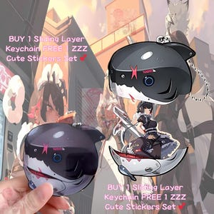 ZZZ Slidin Layer Keychain Zenless Zone Zero Keychain Zzz Ellen Keychain ...