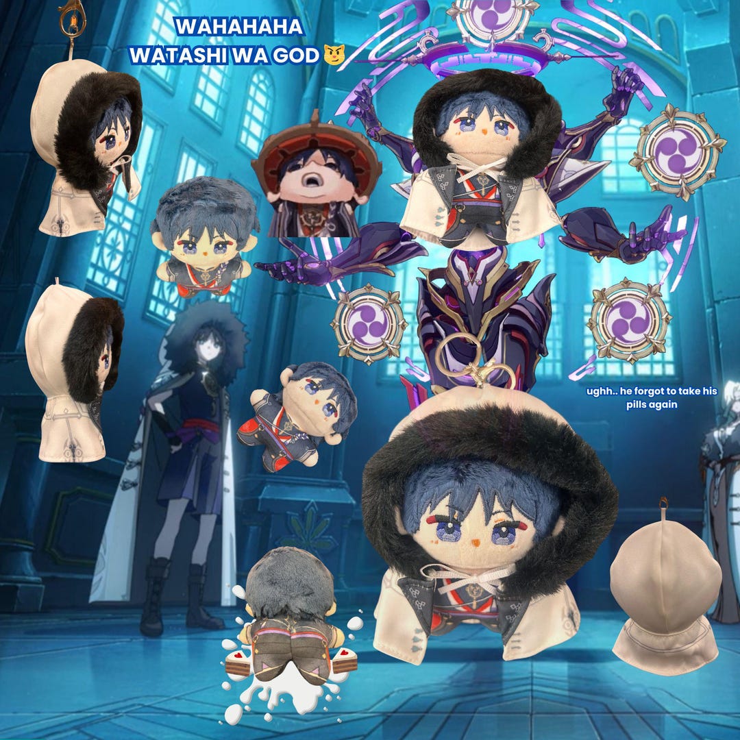 Genshin Scaramouche Plushie Scara Genshin Plushie Scaramouche Plush ...