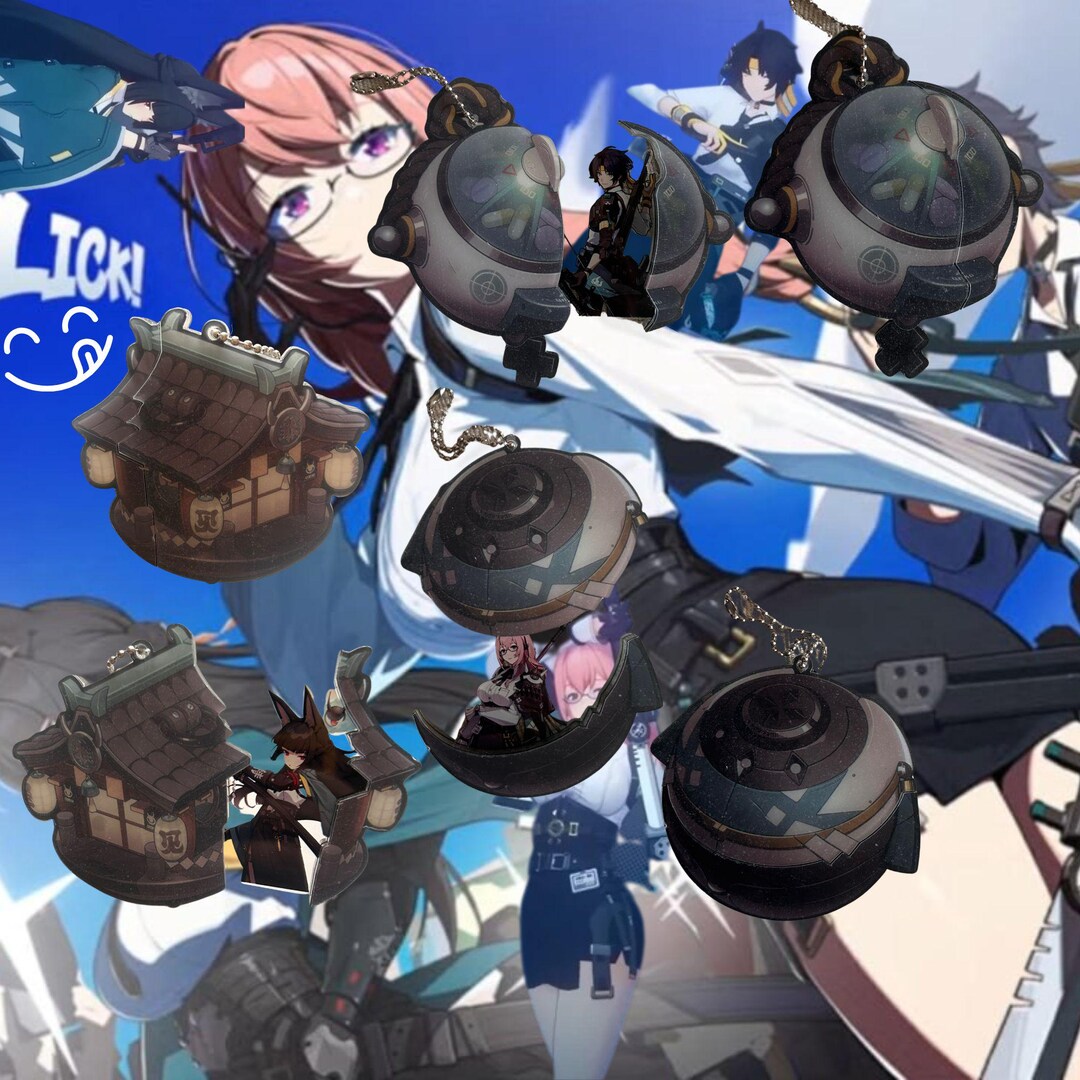 ZZZ Miyabi Yanagi Harumasa W Engine Sliding Keychain Zenless Zone Zero ...