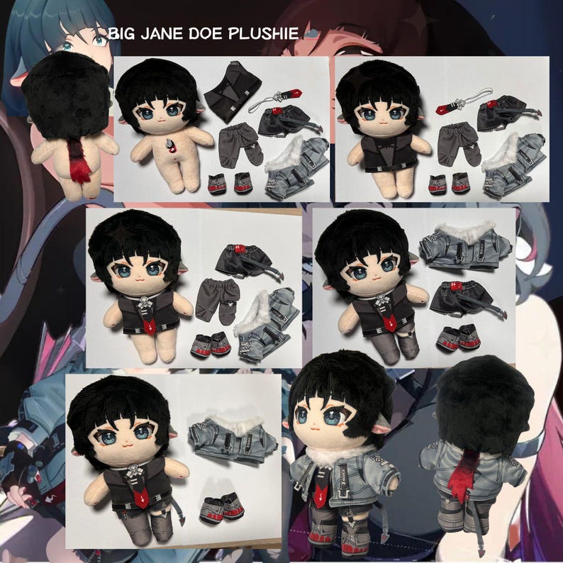 ZZZ Big Jane Doe Plushie 20cm| 8 Inch Zenless Zone Zero Jane Plush ...
