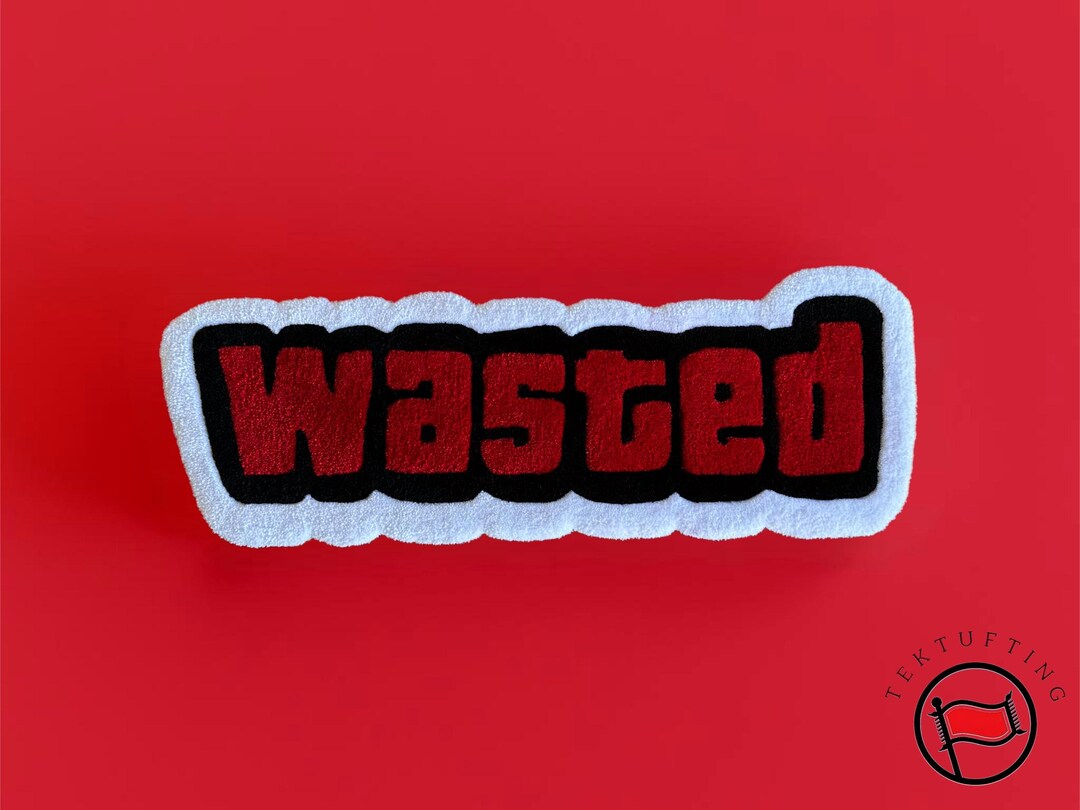 Gamer Rug - 'wasted' Design Inspired by GTA - Cool Tufted Rug for ...