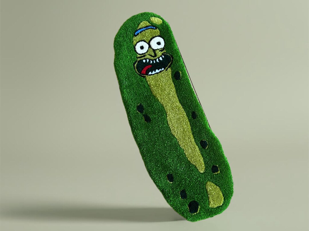 Rick and Morty's Pickle Rick Decorative Tufted Rug - Etsy