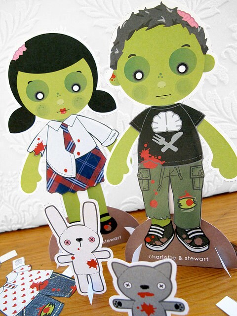 Printable PDF - Zombie Paper Dolls - Etsy