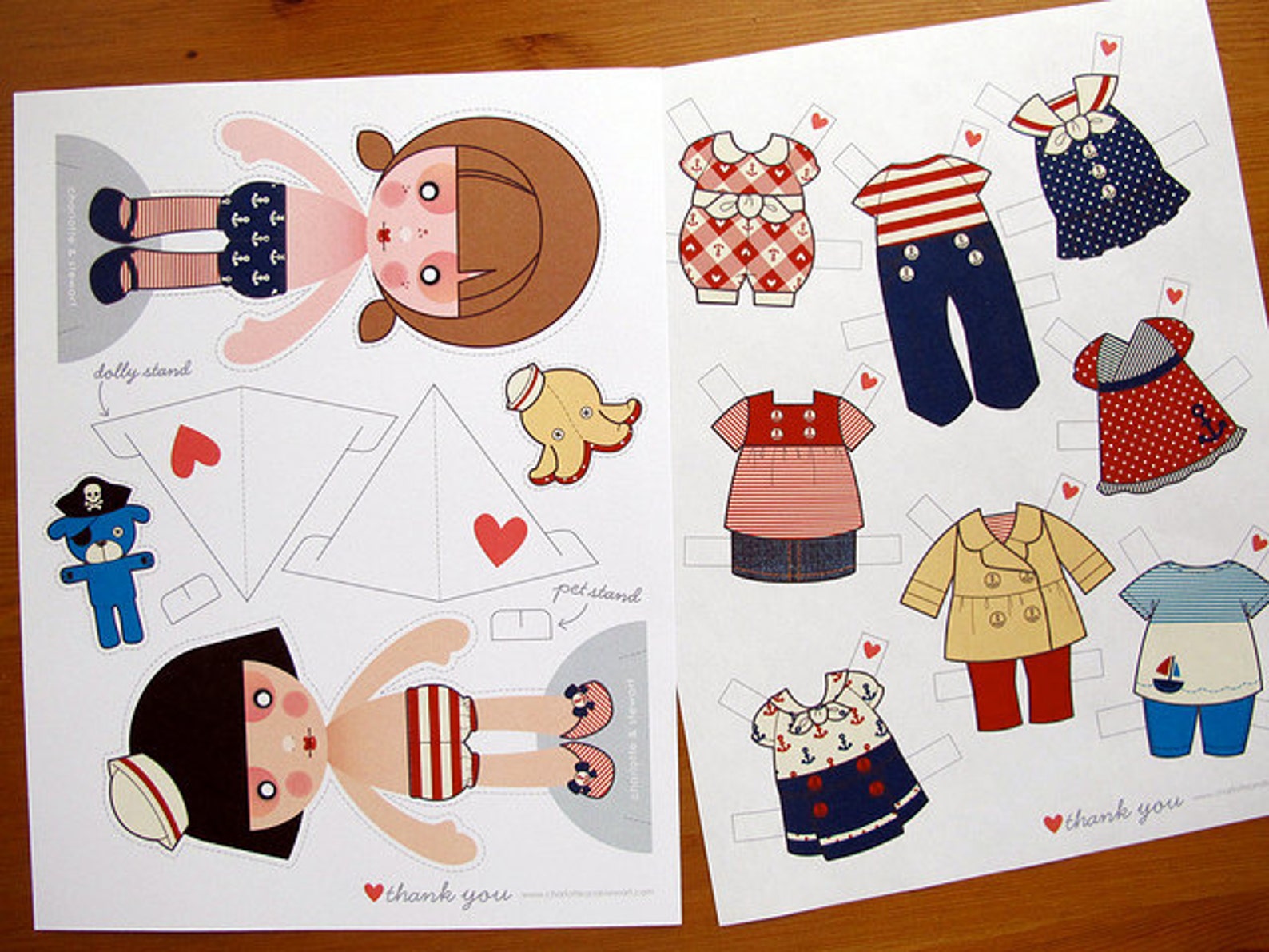 Printable PDF - Sailor Paper Dolls - Etsy