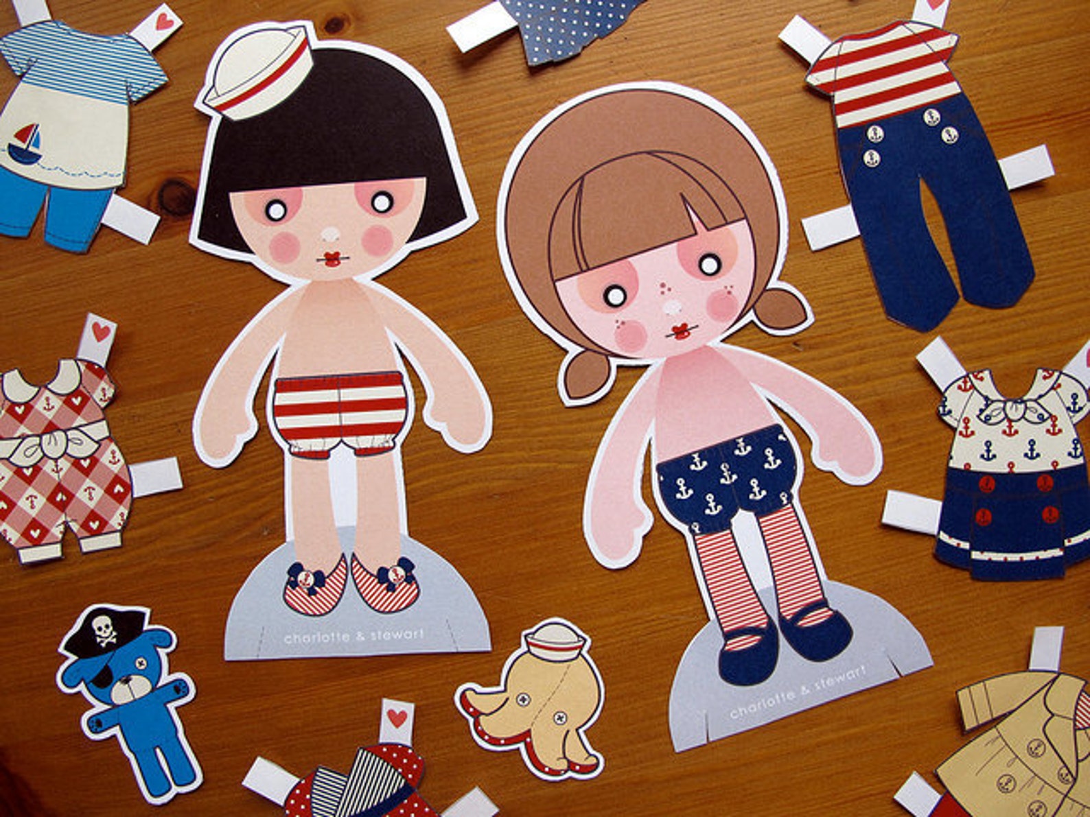 Printable PDF - Sailor Paper Dolls - Etsy