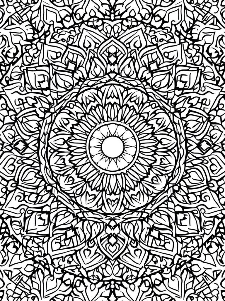 Mandala 20 Coloring Pages Downloadable - Etsy