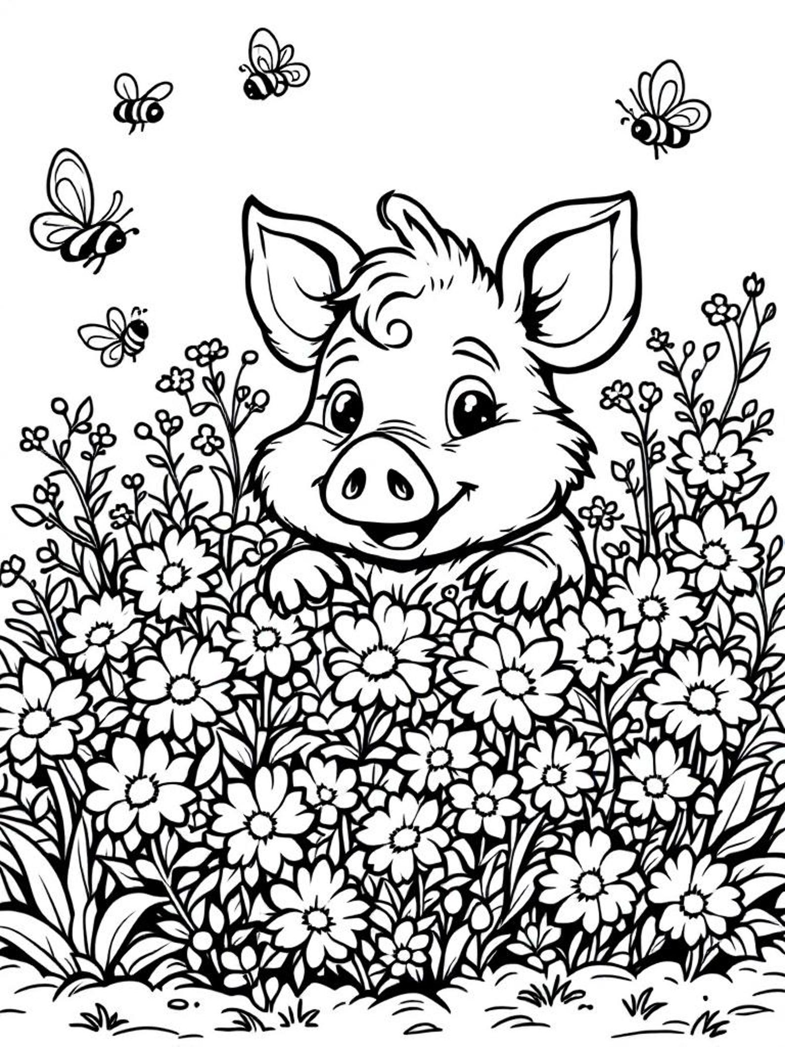 100 - Kids Animal Coloring Pages - Etsy