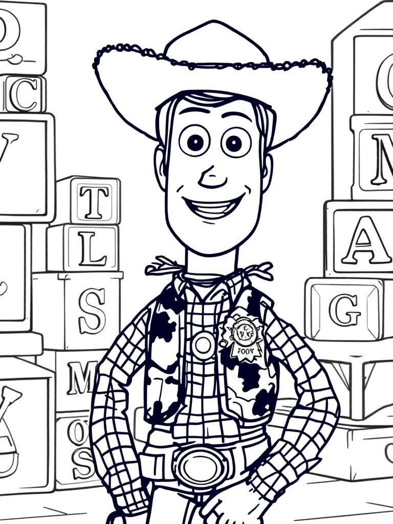 100 Toy Story-inspired Art Coloring Pages - Etsy