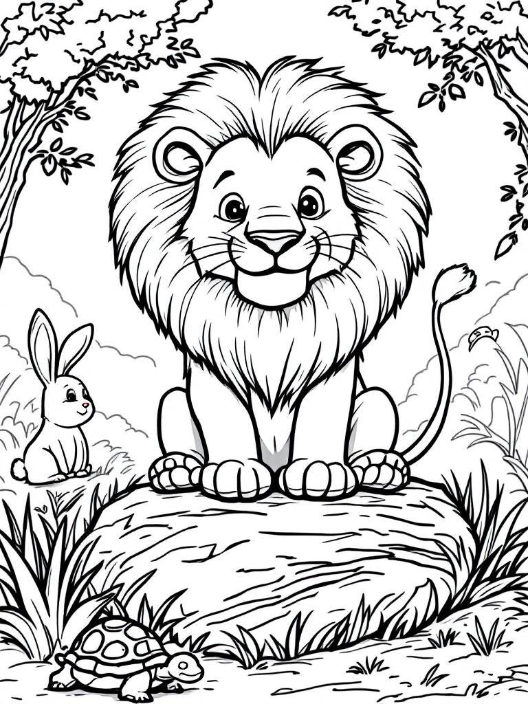100 - Kids Animal Coloring Pages - Etsy