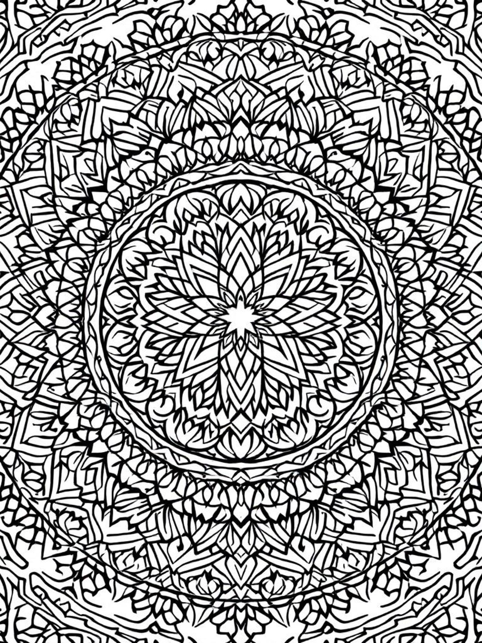 Mandala 20 Coloring Pages Downloadable - Etsy
