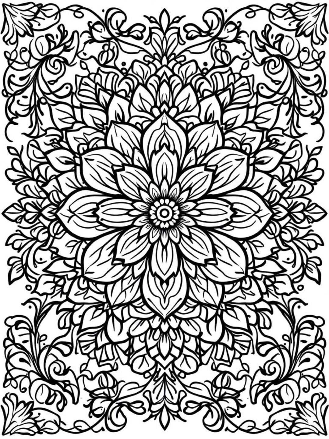 Mandala 20 Coloring Pages Downloadable - Etsy