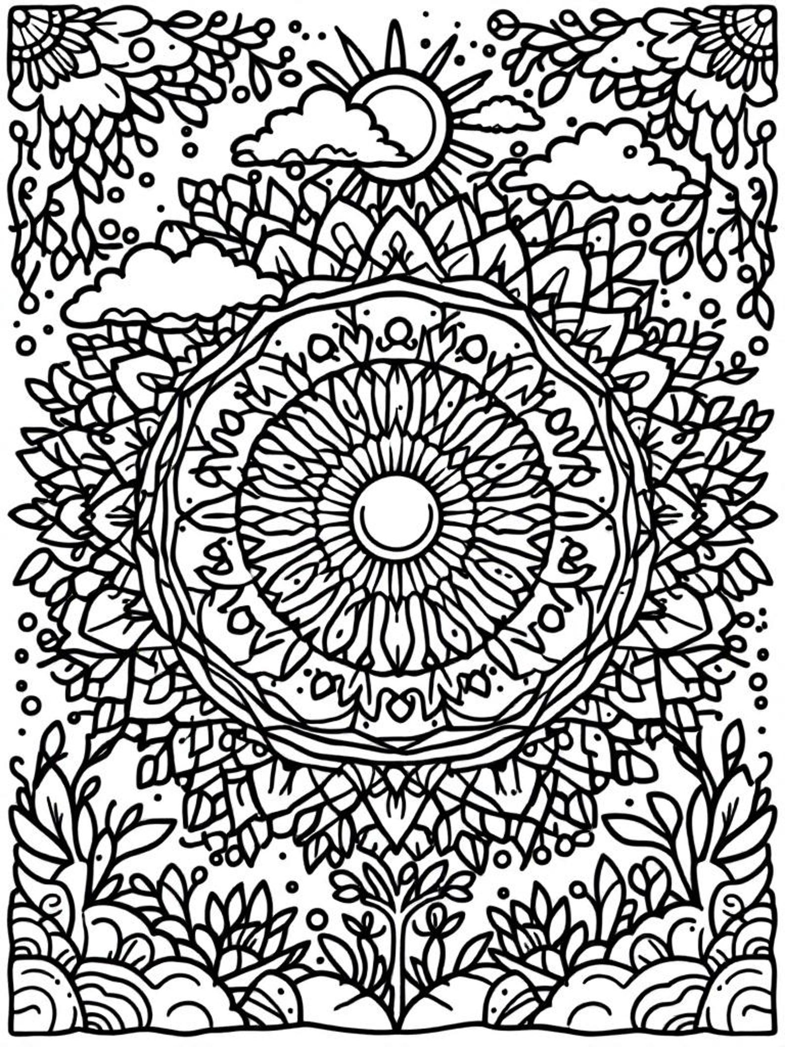 Mandala 20 Coloring Pages Downloadable - Etsy