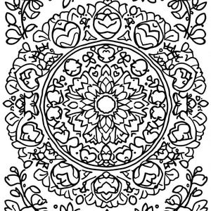 Mandala 20 Coloring Pages Downloadable - Etsy
