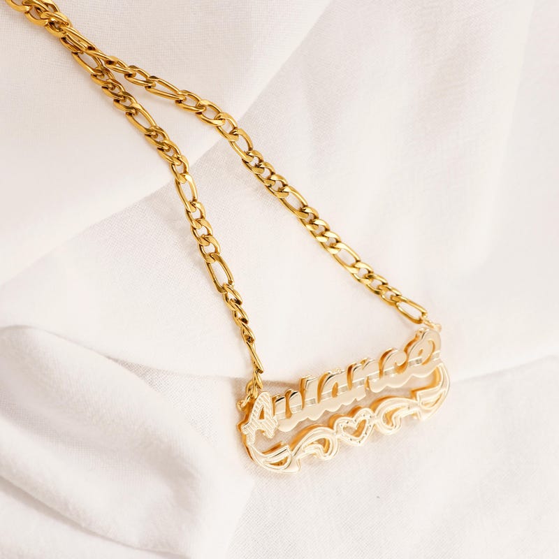 Nameplate Necklace - Etsy