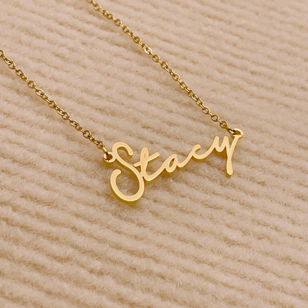 Customized Name Necklace, Stainless Steel Necklace, Personalized ...