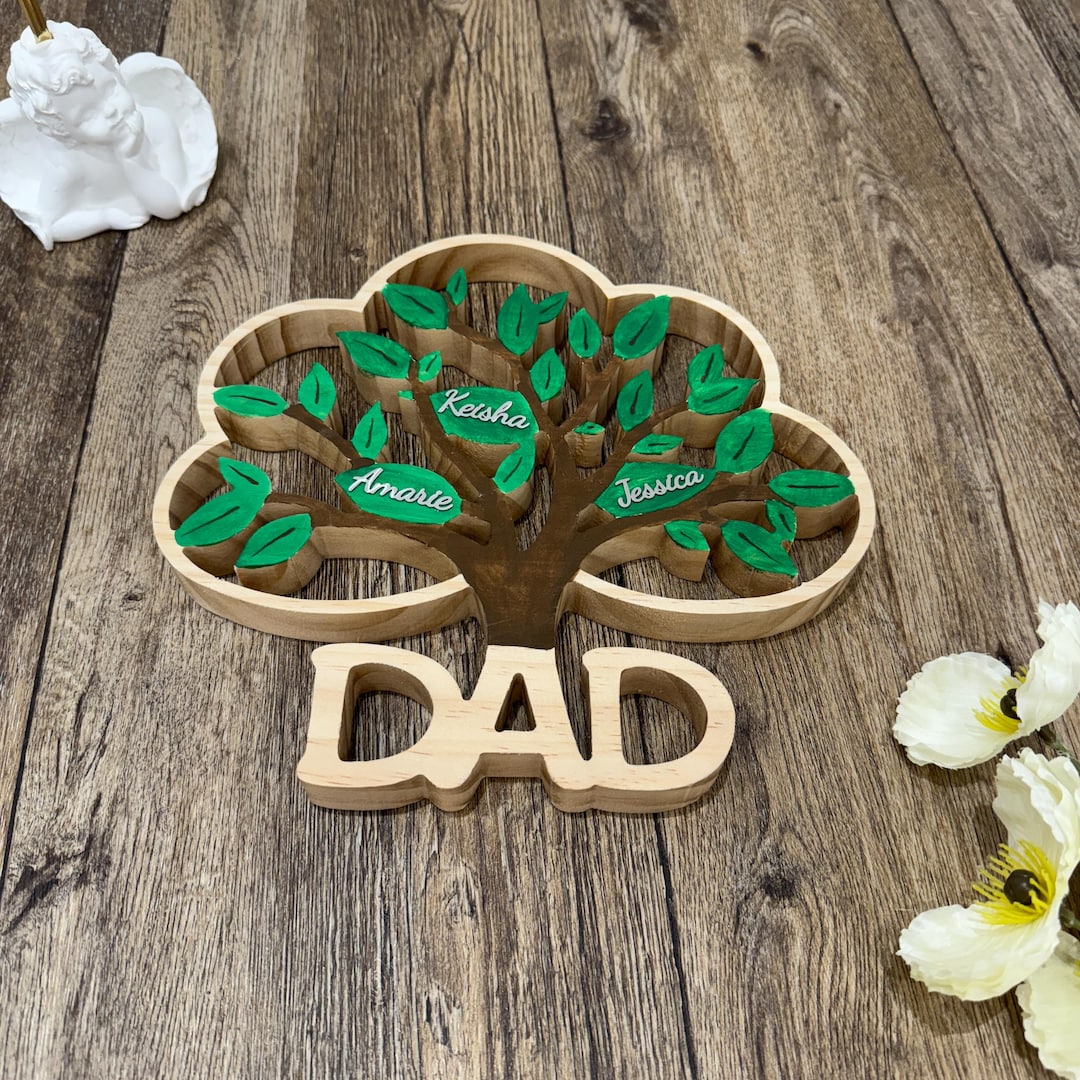 Personalized Wooden Family Tree , Custom Wooden Tree of Life Family ...