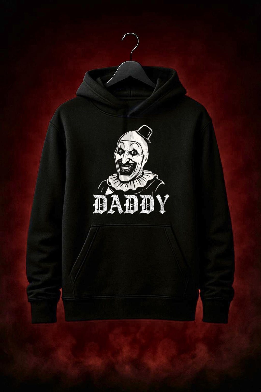 Art the Clown Daddy Hoodie, Horror Movie Hoodie, Terrifier Fan Gift ...