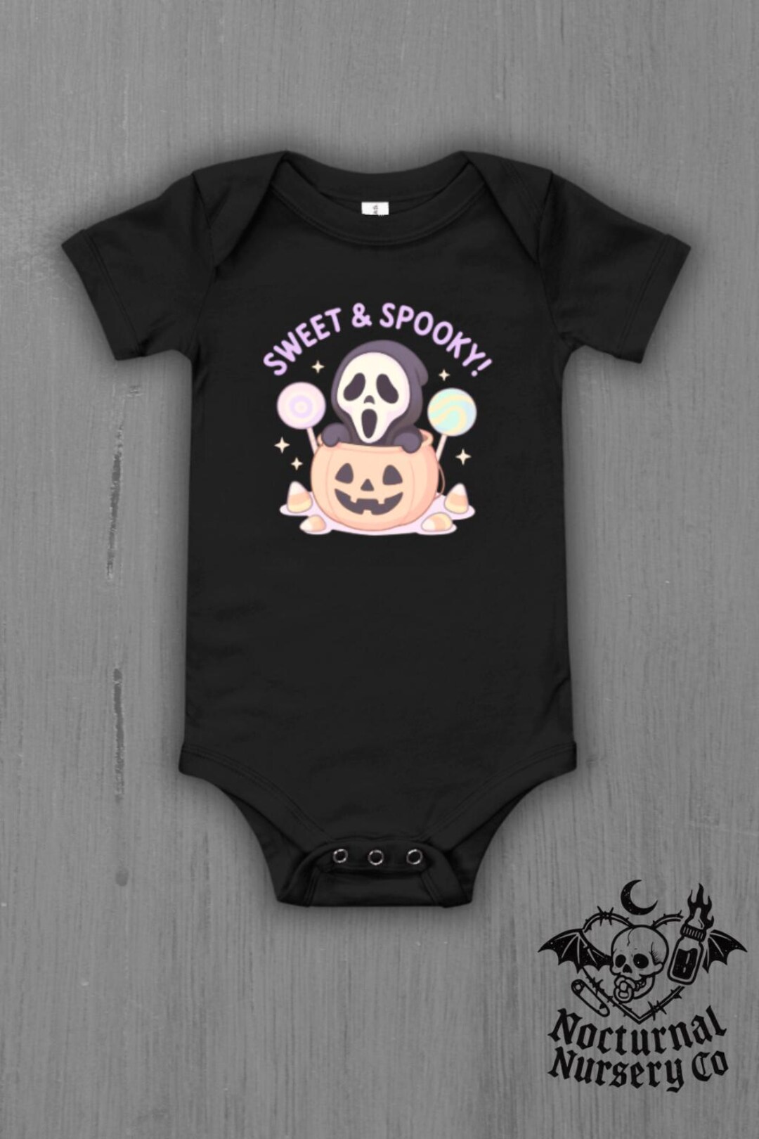 Ghostface Inspired Halloween Baby Bodysuit: Spooky Horror Outfit - Etsy