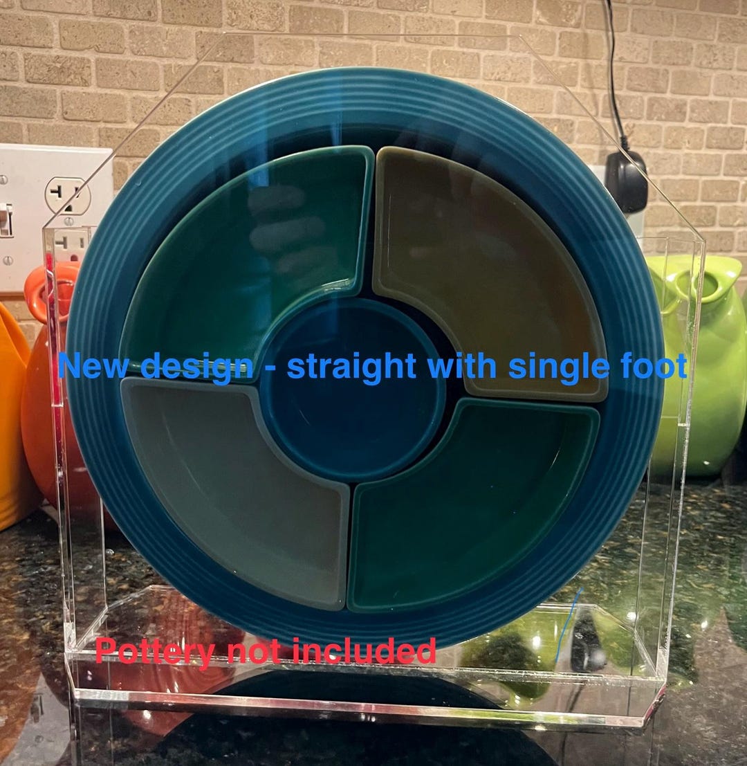 Plexiglass Relish Table Top Straight Style for Fiesta Vintage Relish ...